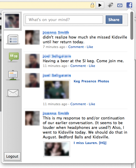 Facebook for Google Chrome Extension
